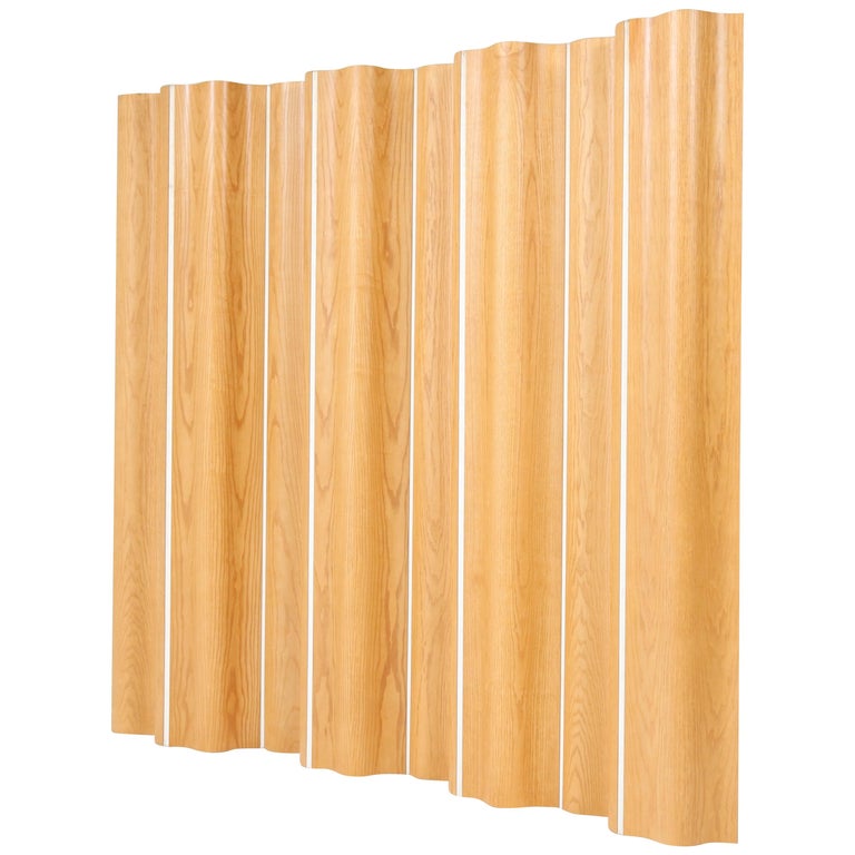 Large Ash Original Folding Screen or Divider by Charles and Ray Eames ...