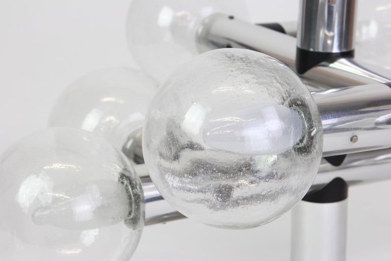 Large Atomic Space Age Sputnik Light Fixture by Kalmar, Austria, 1970s ...
