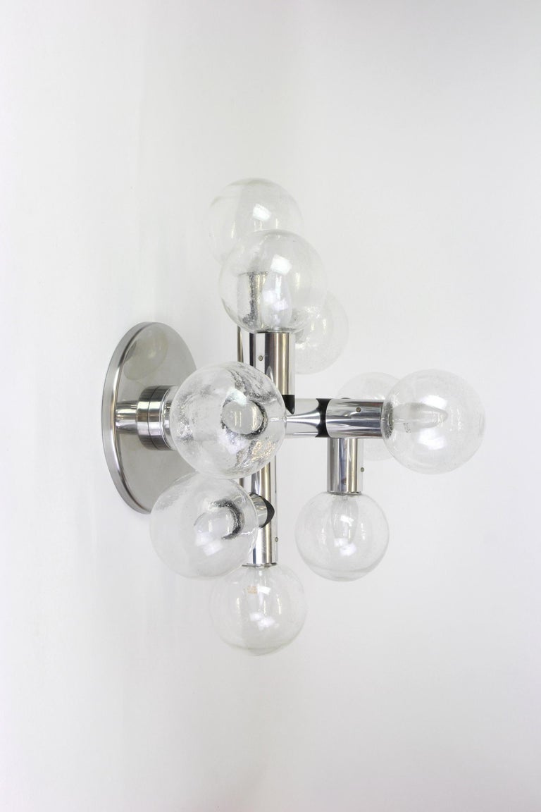 Large Atomic Space Age Sputnik Light Fixture by Kalmar, Austria, 1970s ...