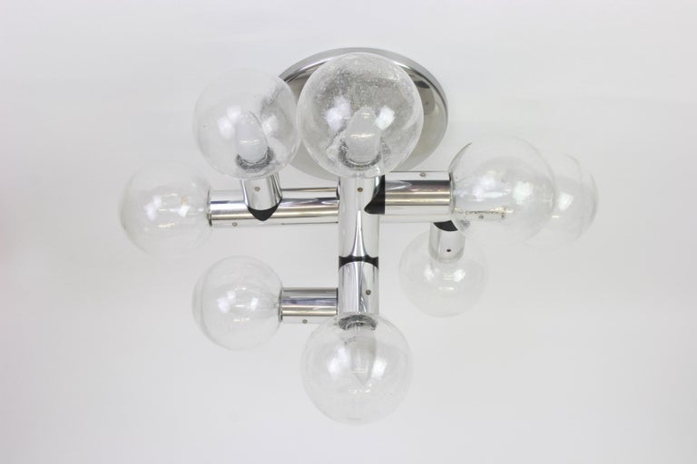 Large Atomic Space Age Sputnik Light Fixture by Kalmar, Austria, 1970s ...