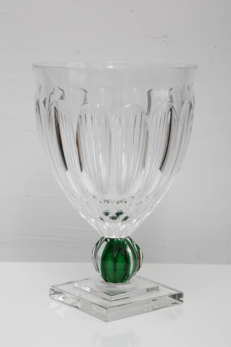 Large Austrian Crystal Vase, Austria, 1920 at 1stDibs