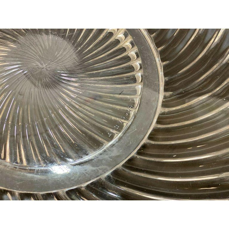 Large Baccarat Depose Cut Glass Centerpiece Punch Bowl with Underplate ...