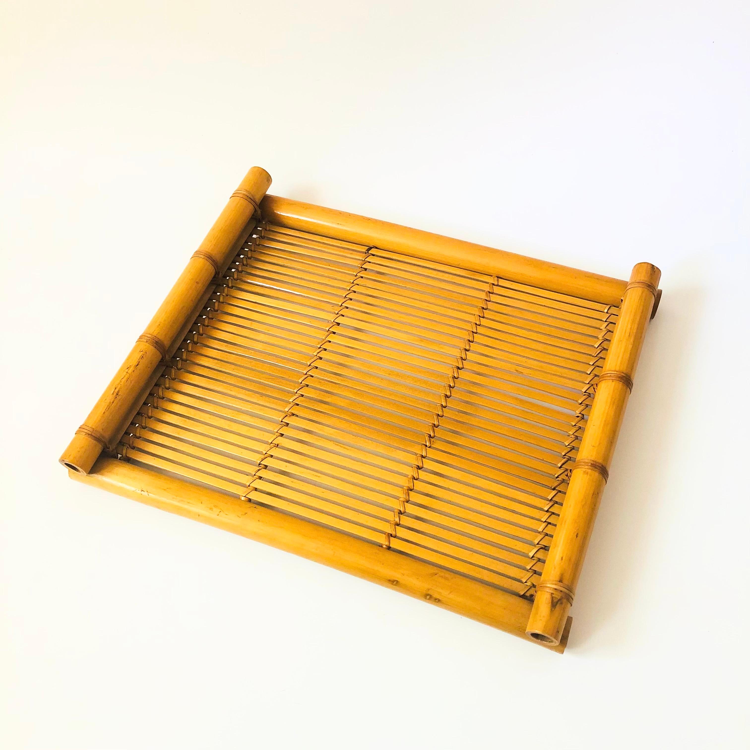 Large Bamboo Tray For Sale at 1stDibs
