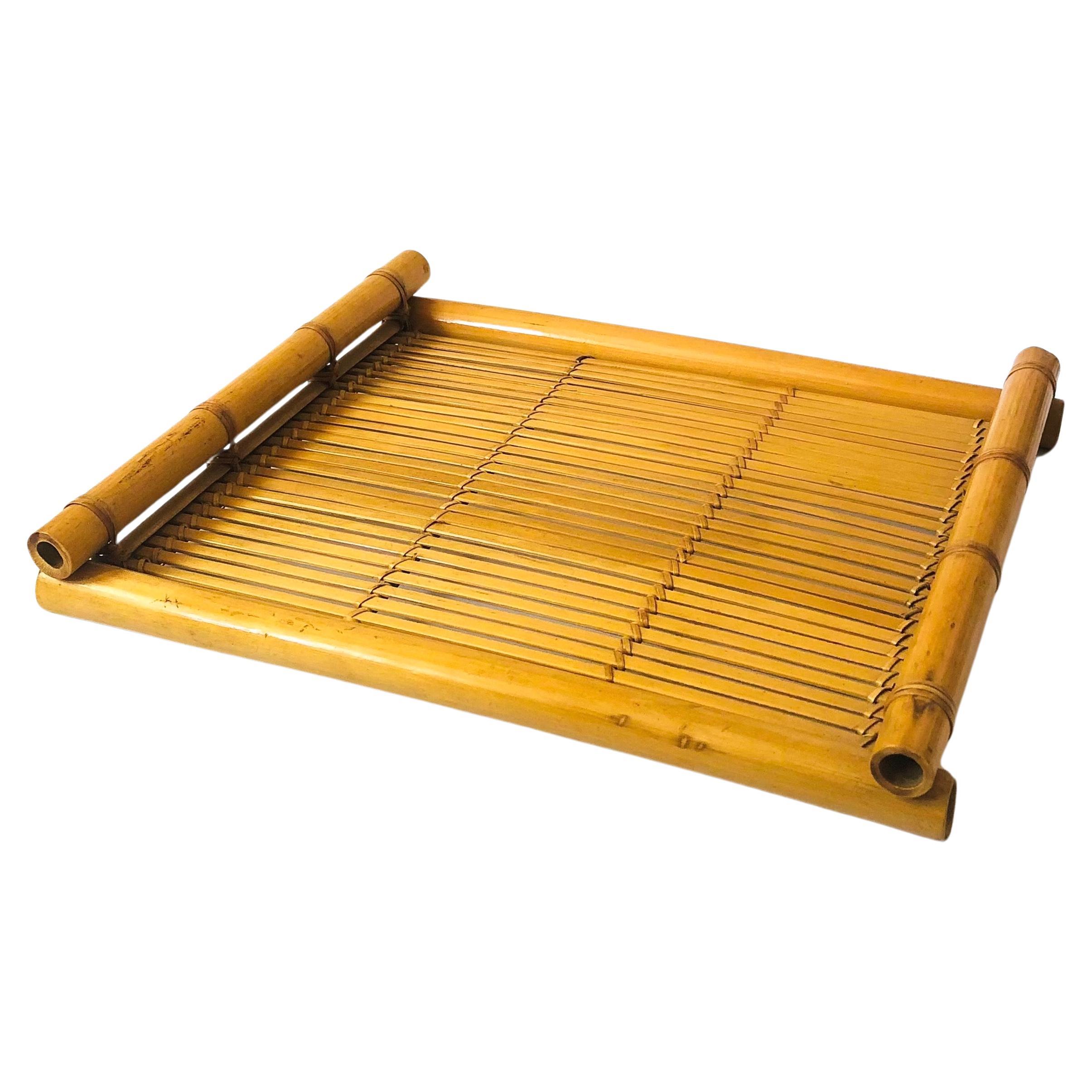 Large Bamboo Tray For Sale at 1stDibs