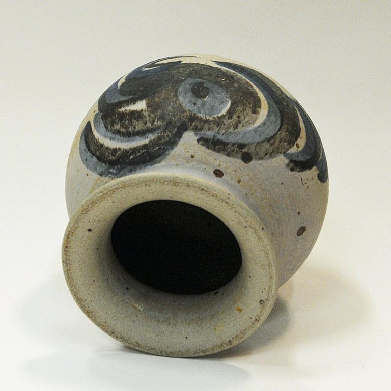 Large Beige Ceramic Vase by Lisa Larson for Gustavsberg, Sweden 1960s ...