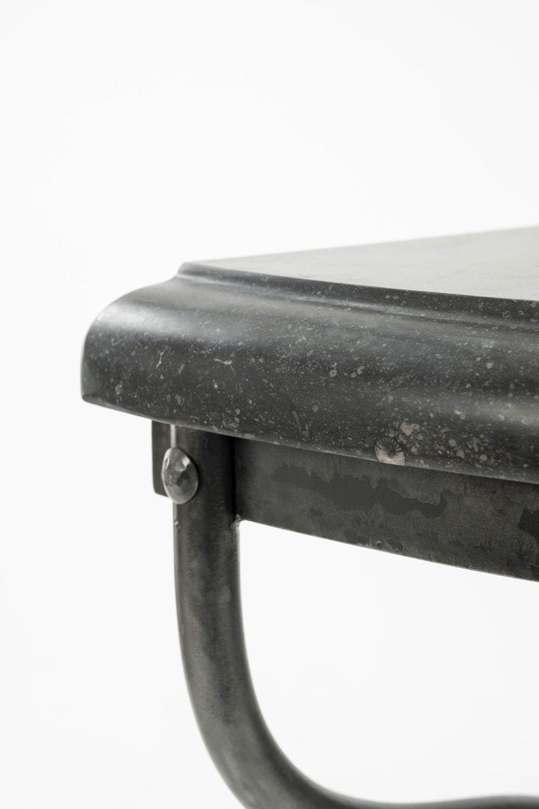 Large Belgian Bluestone Top Demilunes at 1stDibs