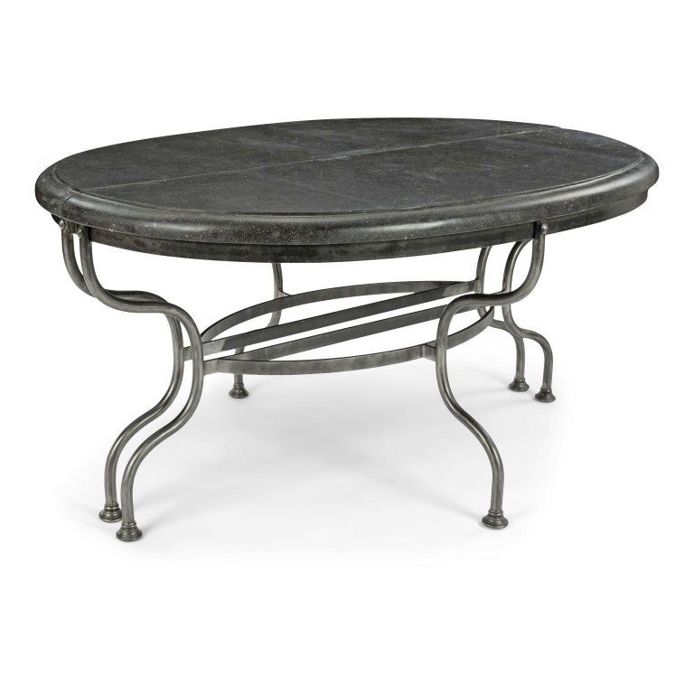 Large Belgian Bluestone Top Demilunes at 1stDibs