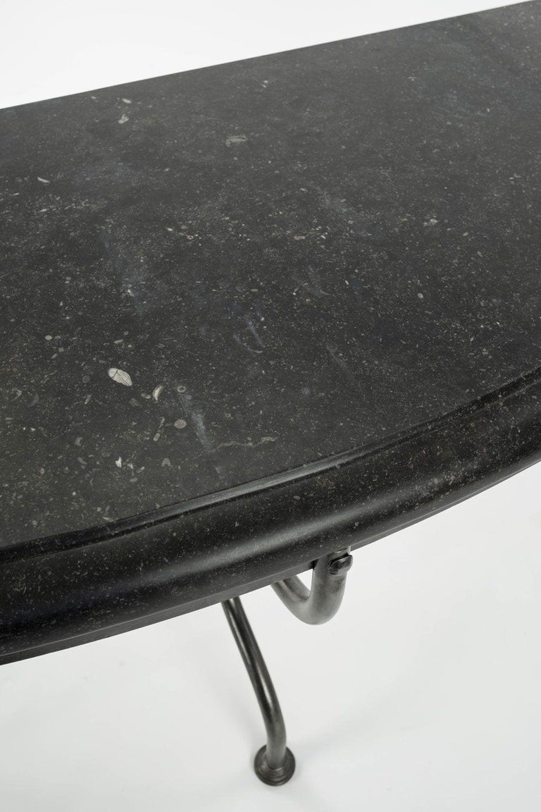 Large Belgian Bluestone Top Demilunes at 1stDibs
