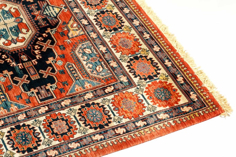 Large Belgium Hand Knotted Wool Area Rug For Sale at 1stDibs