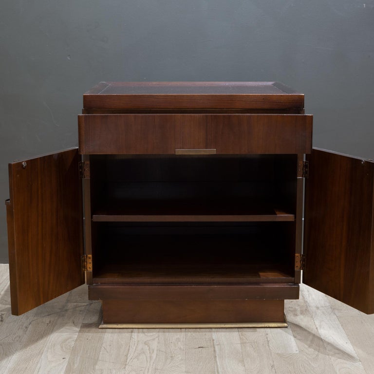 Large Bill Sofield for Baker Furniture Mahogany Nightstand at 1stDibs