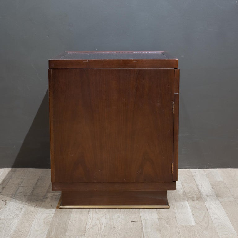 Large Bill Sofield for Baker Furniture Mahogany Nightstand at 1stDibs