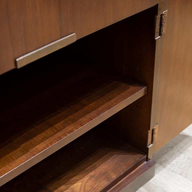 Large Bill Sofield for Baker Furniture Mahogany Nightstand at 1stDibs
