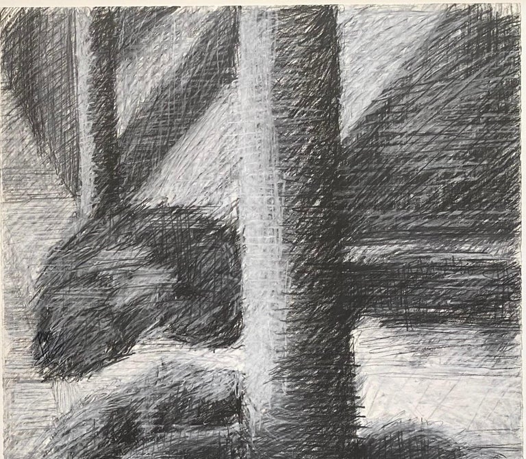Large Black and White Painting Attributed to Beatrix Syjuco For Sale at ...