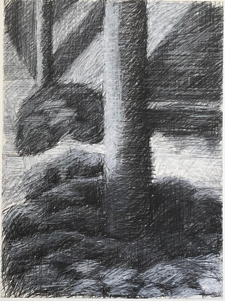 Large Black and White Painting Attributed to Beatrix Syjuco For Sale at ...