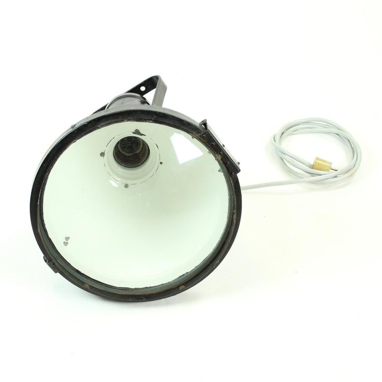 Large Black Industrial Spotlight, Typ12611, Czechoslovakia, circa 1960 ...