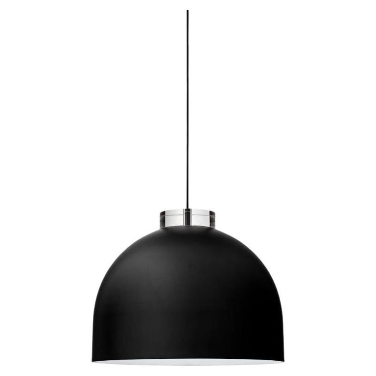Large Black Round Pendant Lamp For Sale at 1stDibs | black circular ...