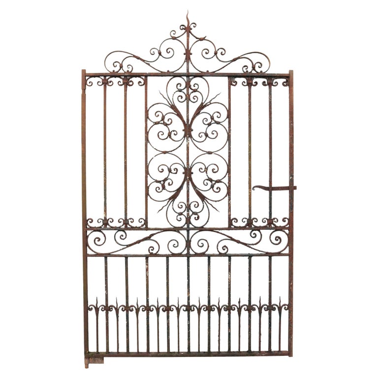 Large Blacksmith Made Side Gate at 1stDibs