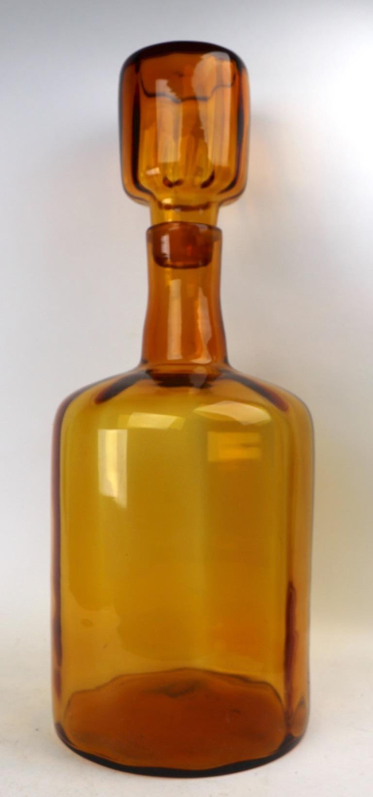 Large Blenko Bottle at 1stDibs
