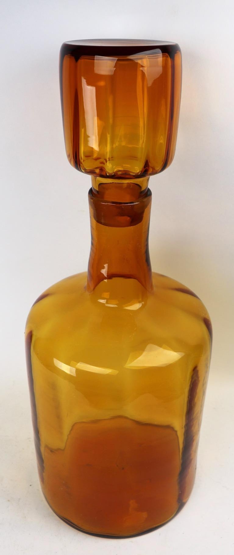 Large Blenko Bottle at 1stDibs