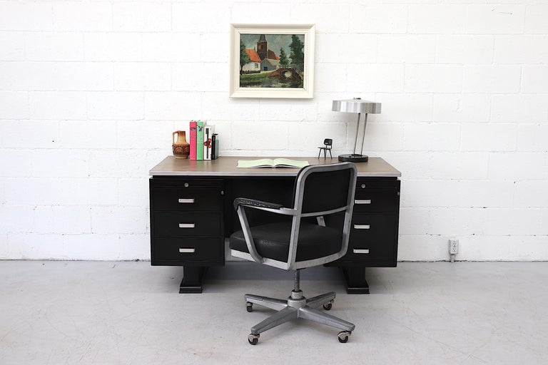 Large Van Blerk Industrial Desk at 1stDibs | van desk, industrial style ...