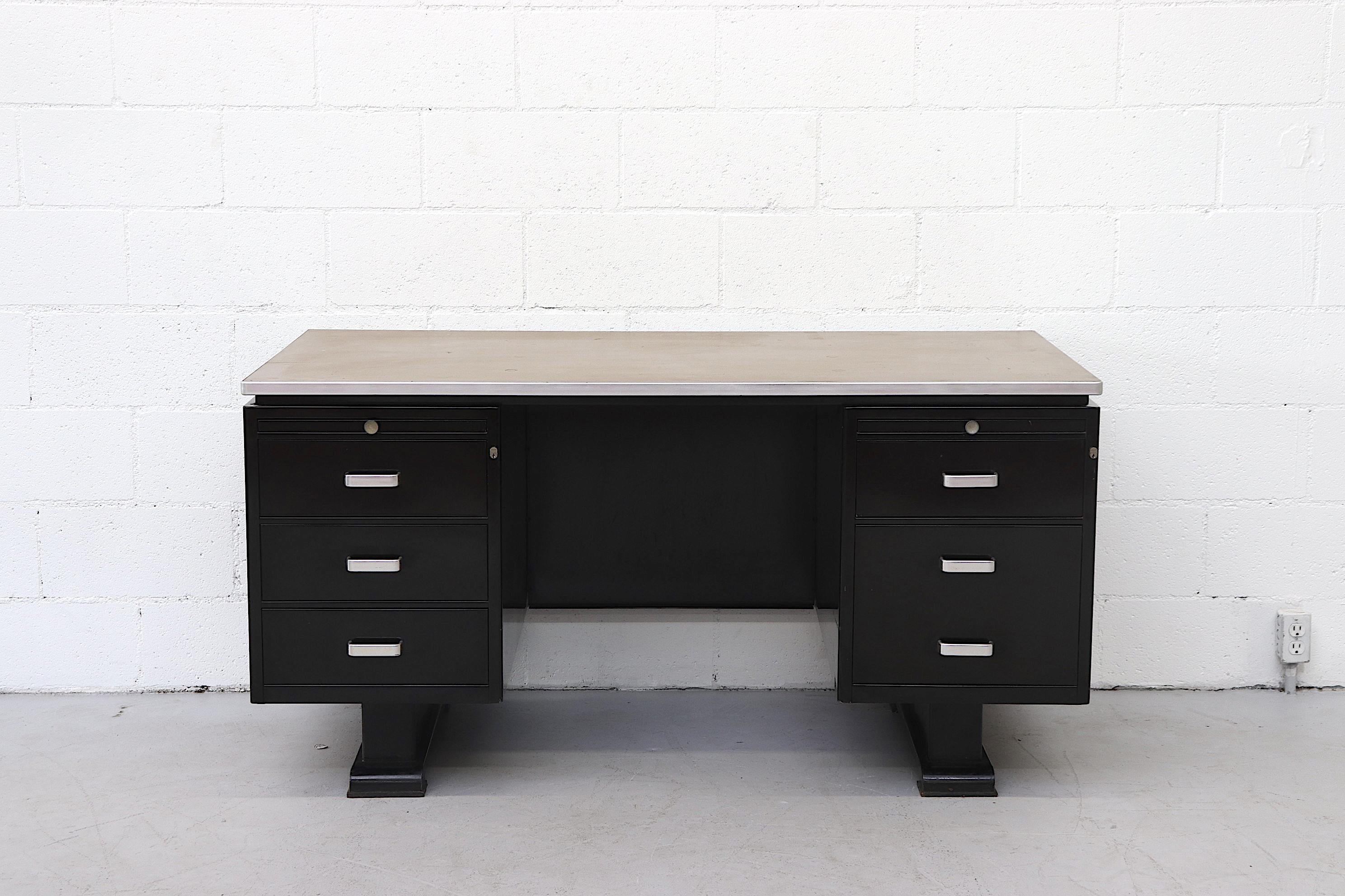 Large Van Blerk Industrial Desk at 1stDibs | van desk, industrial style ...