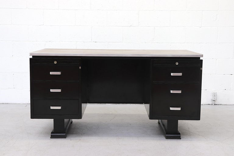 Large Van Blerk Industrial Desk at 1stDibs | van desk, industrial style ...