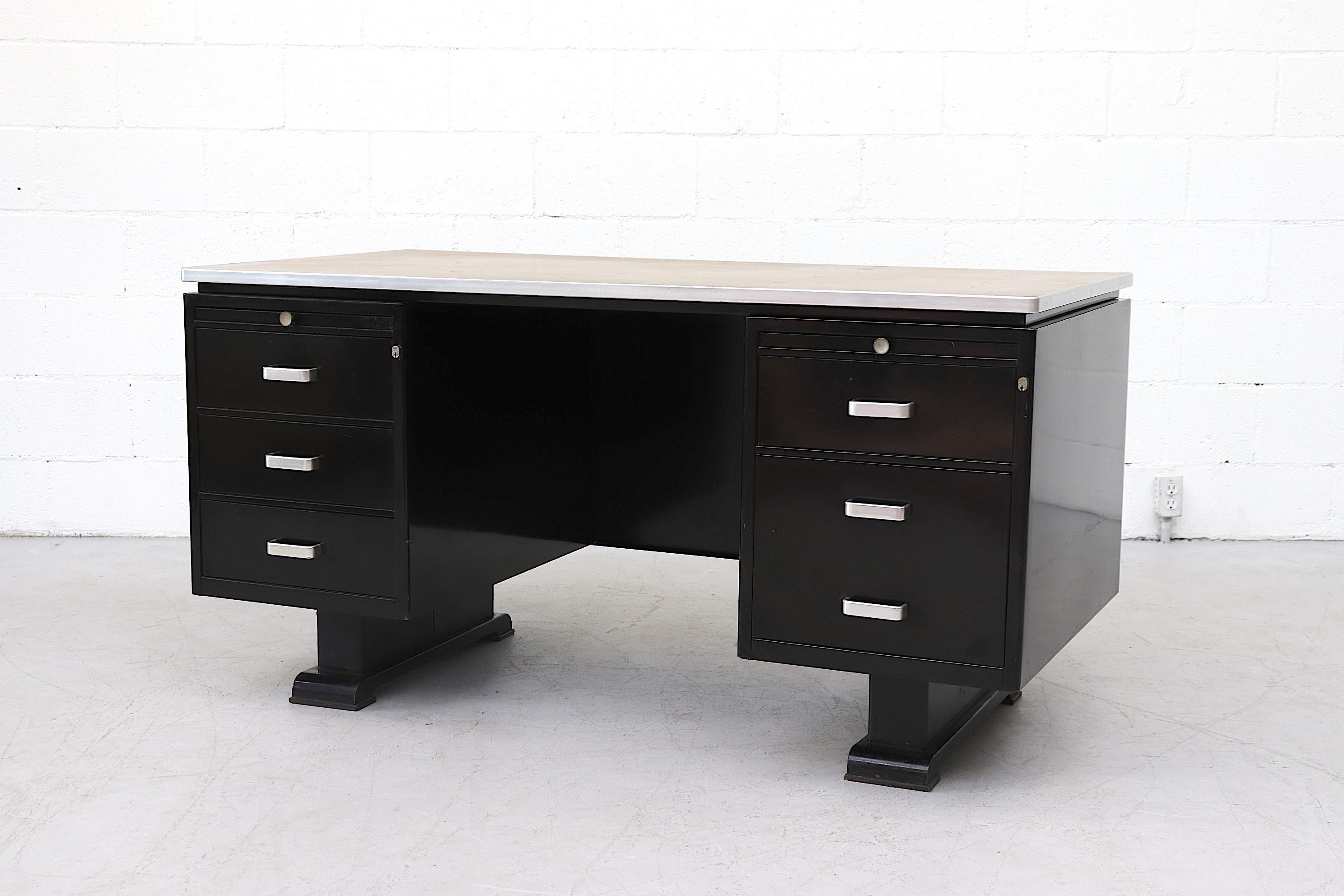Large Van Blerk Industrial Desk at 1stDibs | van desk, industrial style ...