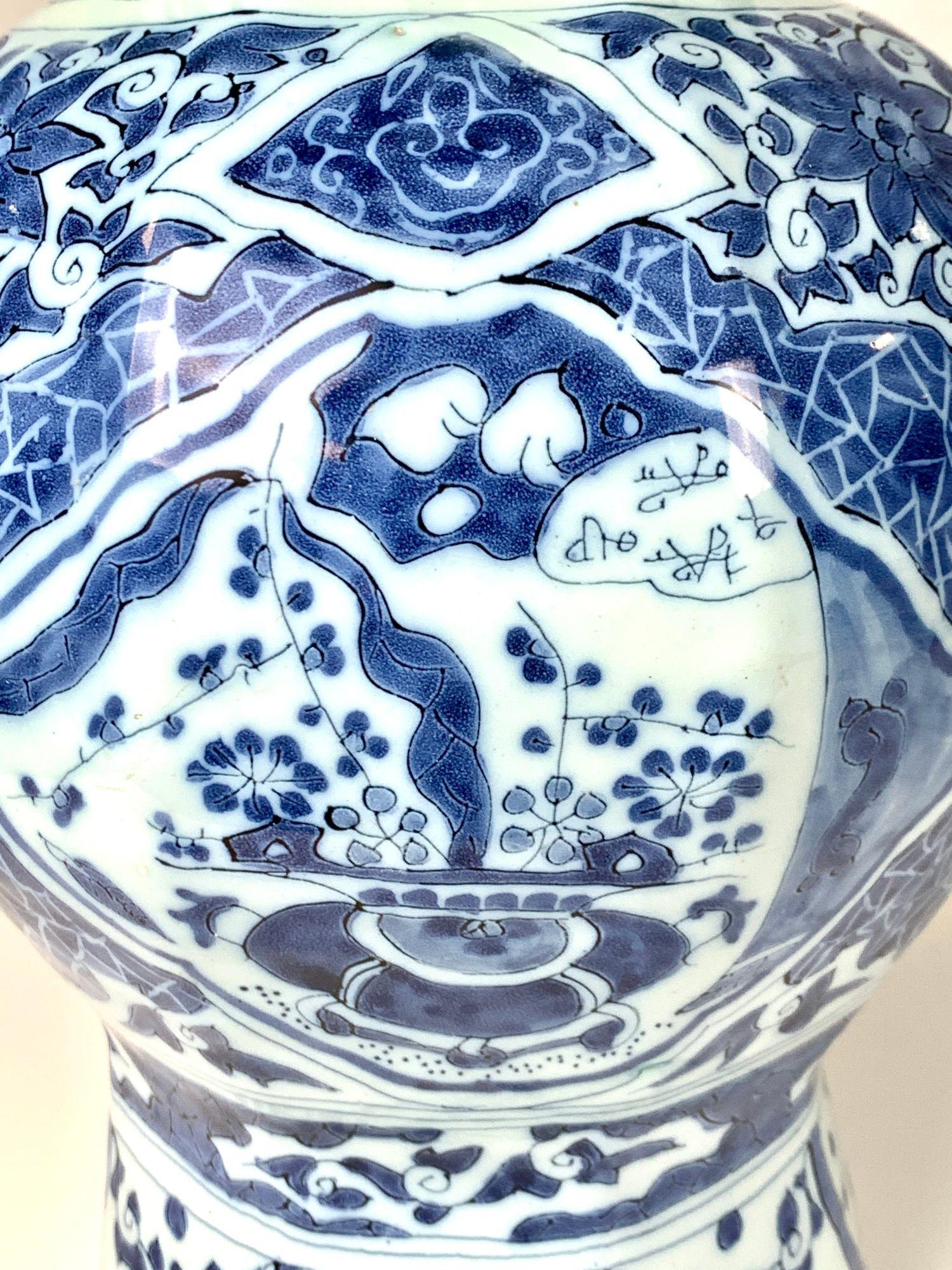 Large Blue and White Dutch Delft Jar Made Early 18th Century, Circa ...