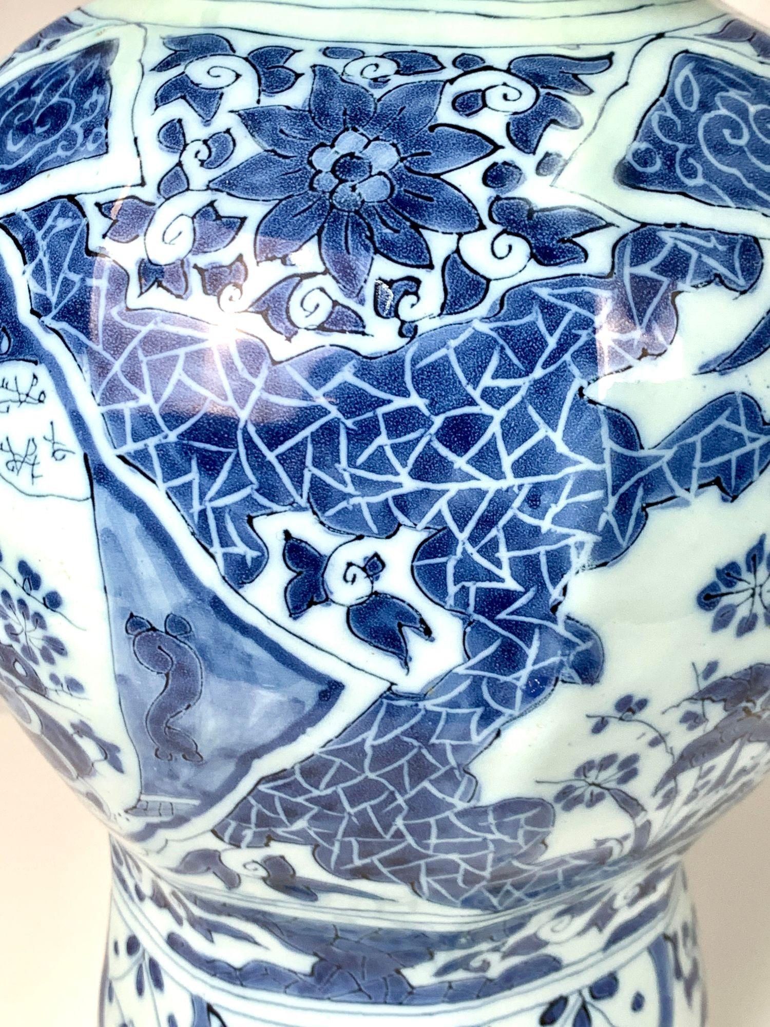 Large Blue and White Dutch Delft Jar Made Early 18th Century, Circa ...
