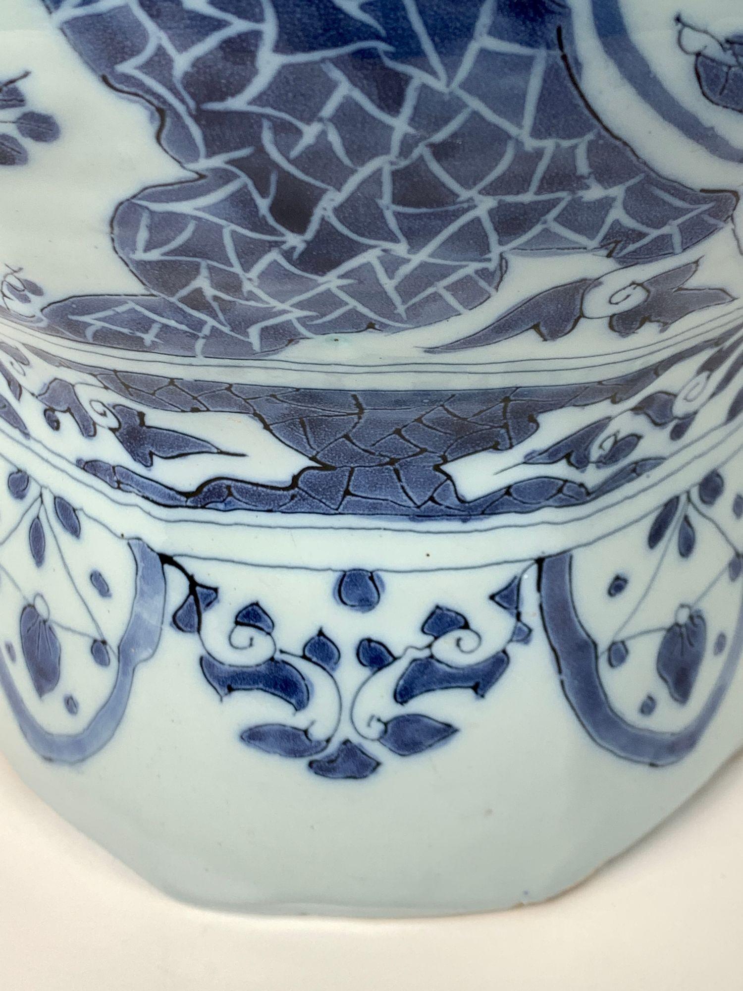 Large Blue and White Dutch Delft Jar Made Early 18th Century, Circa ...