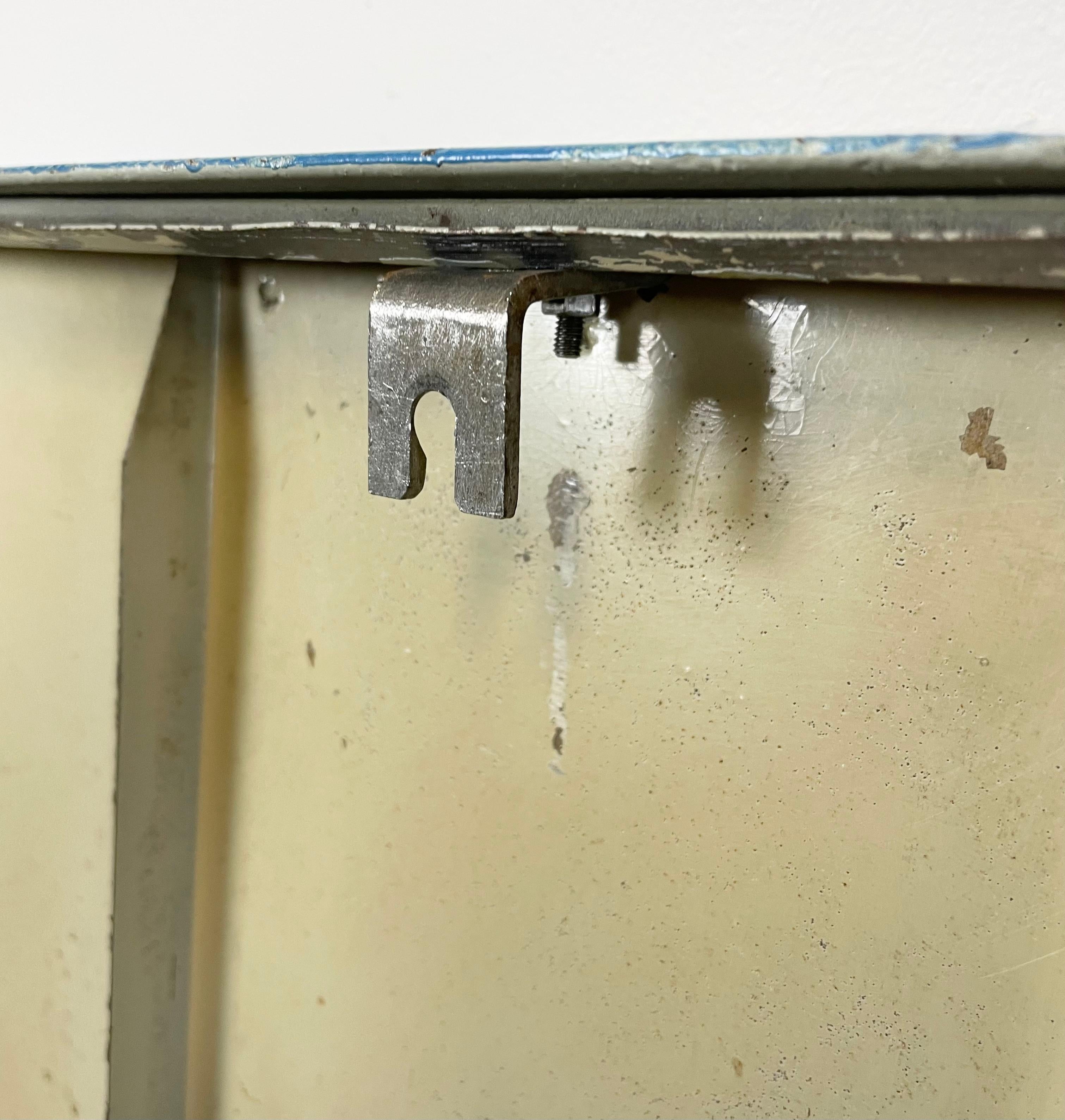 Large Blue Industrial Factory Wall Clock from Siemens, 1950s at 1stDibs