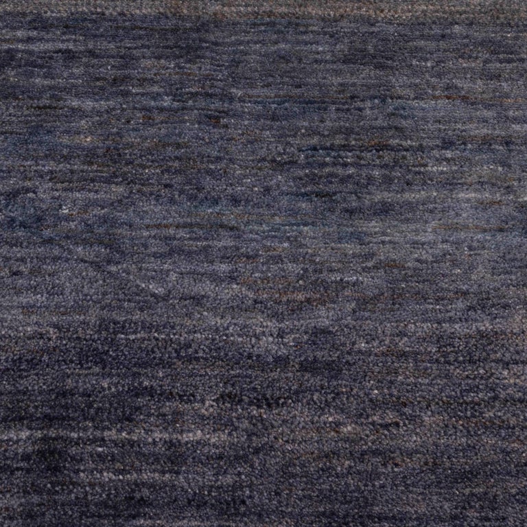Large Blue Modern Hand-Tufted Rug For Sale at 1stDibs