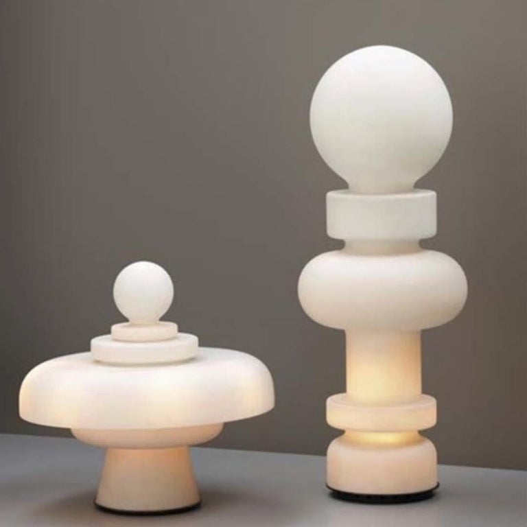 Large Bobo Piccoli 'RE' Table or Floor Lamp in Blown Glass for Fontana ...