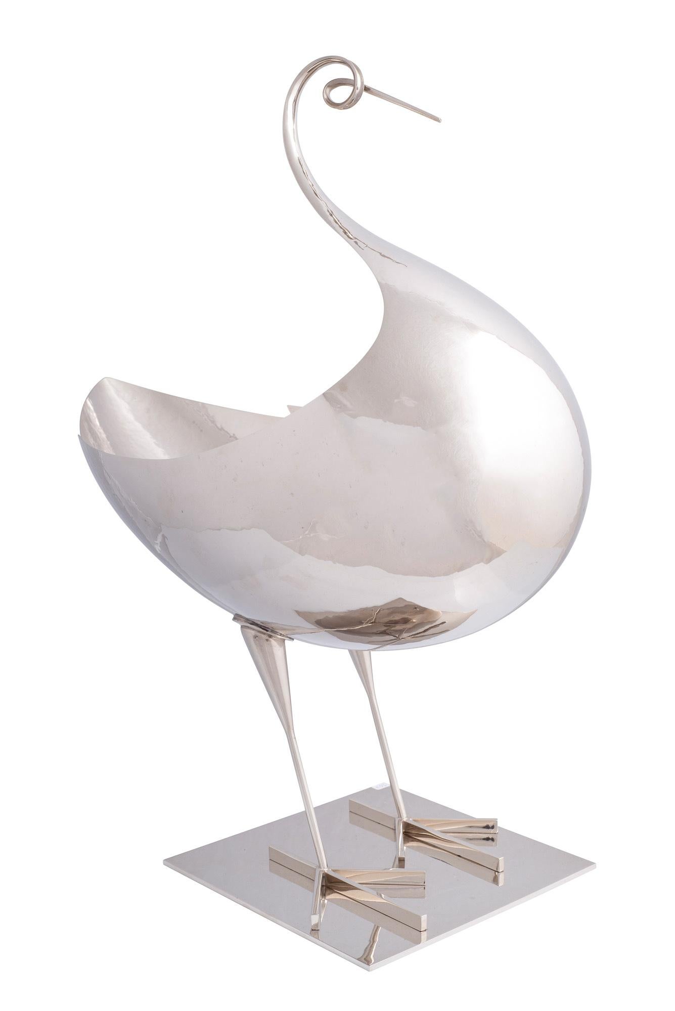 Large Bowl 'Jardinière' in the Form of a Bird, Franz Hagenauer, 1970s ...