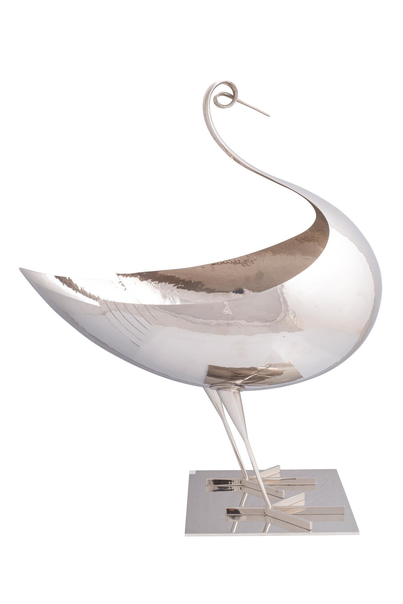 Large Bowl 'Jardinière' in the Form of a Bird, Franz Hagenauer, 1970s ...