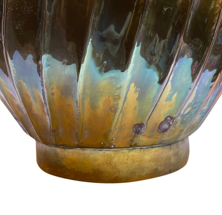 Large Brass Cachepot For Sale at 1stDibs