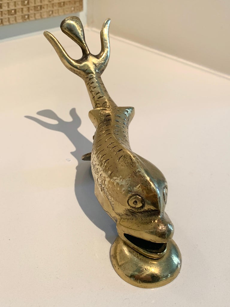 Large Brass Dolphin Fish Door Knocker For Sale at 1stDibs | brass fish ...