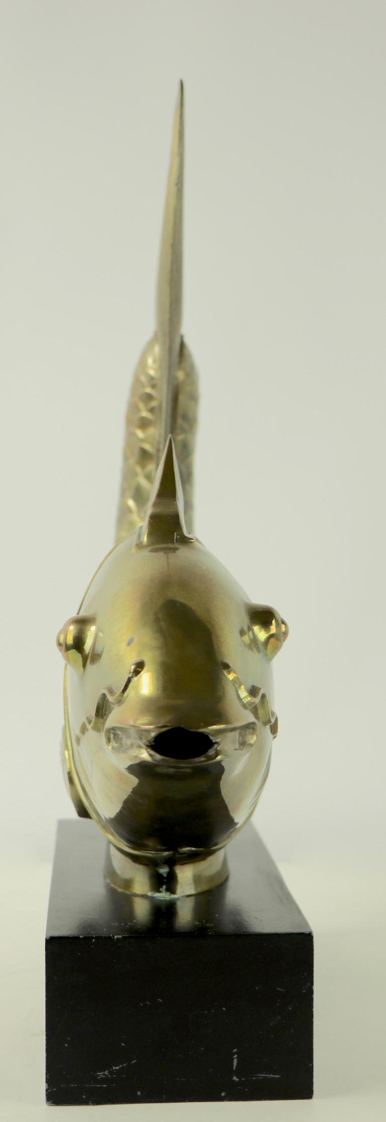 Large Brass Koi Fish Sculpture at 1stDibs