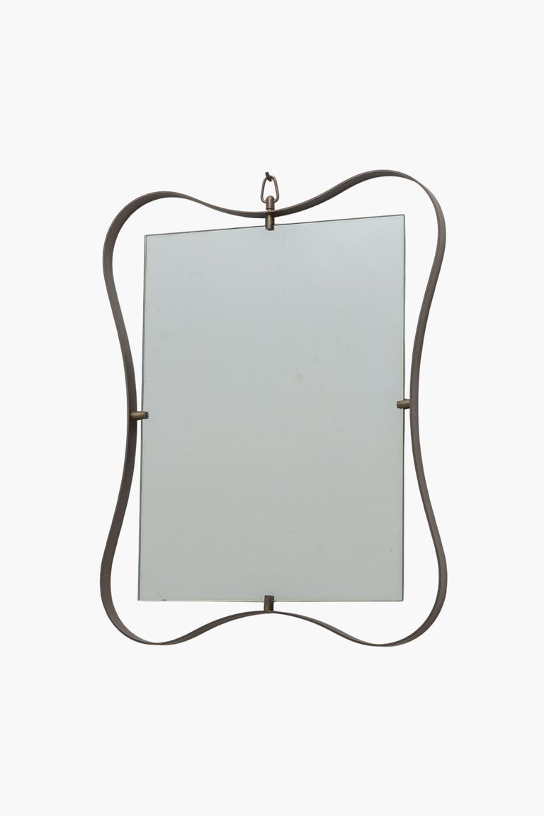 Large Brass Mirror by Fontana Arte, circa 1950 For Sale at 1stDibs