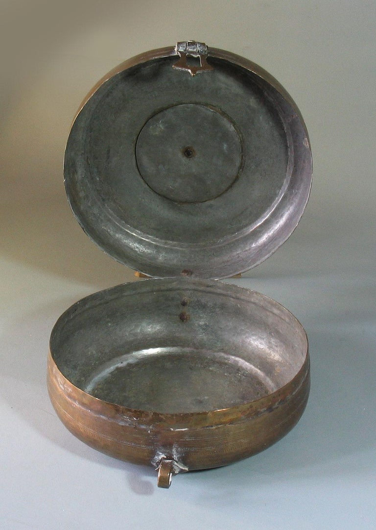 Large Brass Pandan Box, North India, 19th Century For Sale at 1stDibs