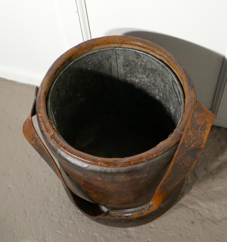 Large British Army Canvas Artillery Shell Carrier, Zinc Lined Coal or ...