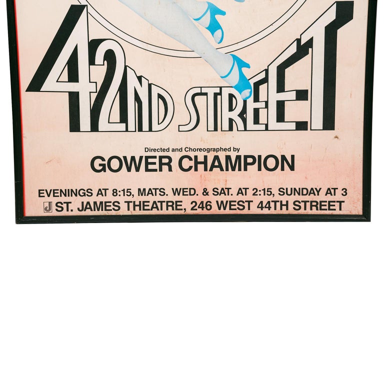 Large Broadway Musical Advertising Poster, 42 Street at 1stDibs
