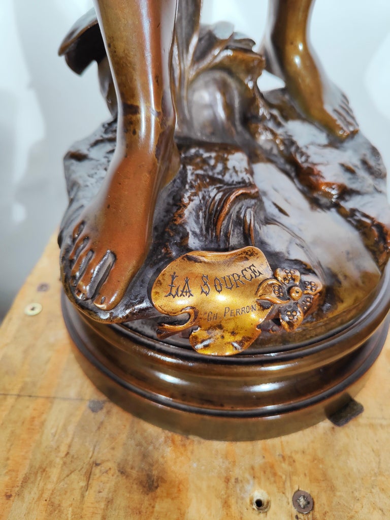 Large Bronze by, Charles Théodore Perron For Sale at 1stDibs