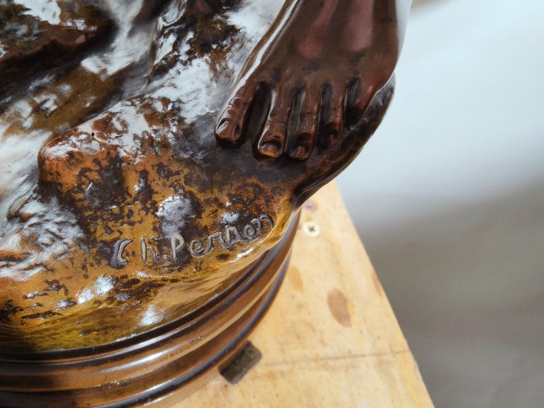 Large Bronze by, Charles Théodore Perron For Sale at 1stDibs