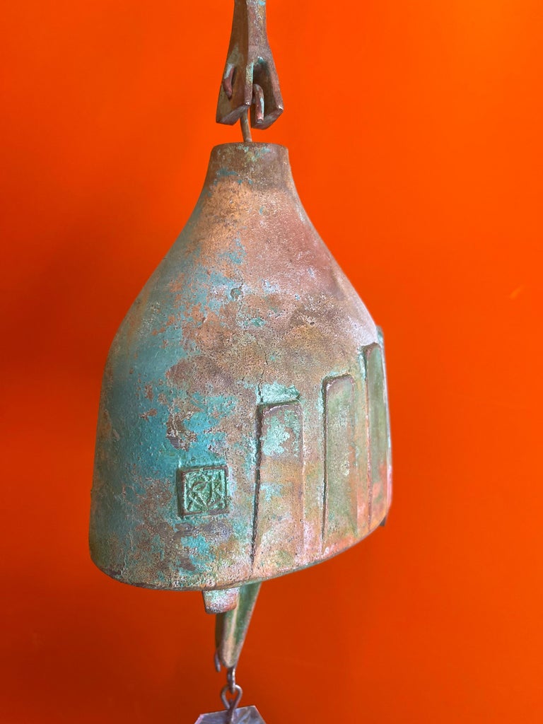 Large Bronze Cosanti Wind Bell with Hanging Bracket by Paolo Soleri at ...