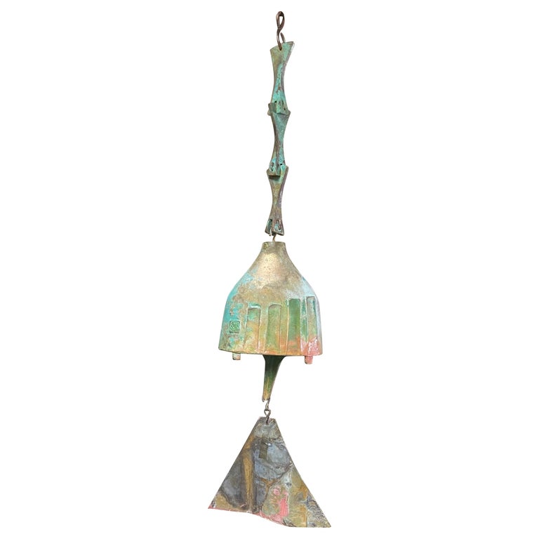 Large Bronze Cosanti Wind Bell with Hanging Bracket by Paolo Soleri at ...
