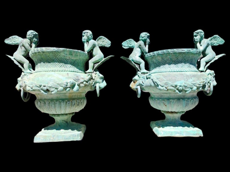 Large bronze cups from the beginning of the 20th century For Sale at ...