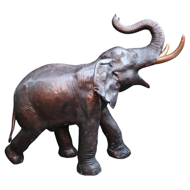 Large Bronze Elephant Statue Garden Ornament Dumbo For Sale at 1stDibs
