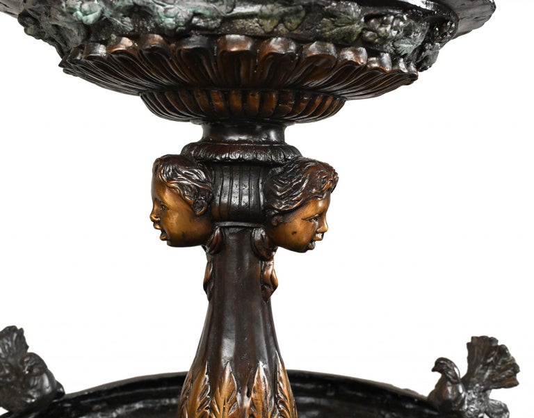 Large Bronze Fountain with Maidens, Classical French Garden Water ...