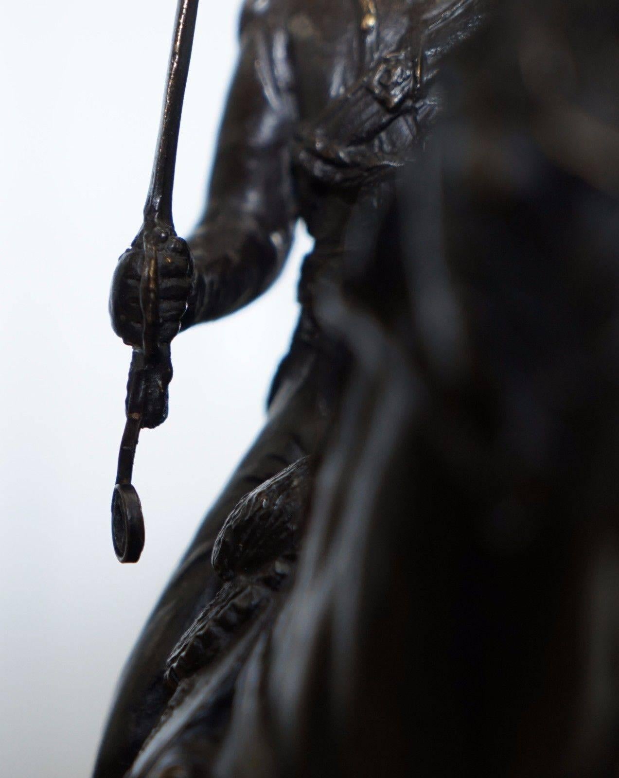 Large Bronze John Skeaping French Cavalry Hussar Riding a Horse Death ...